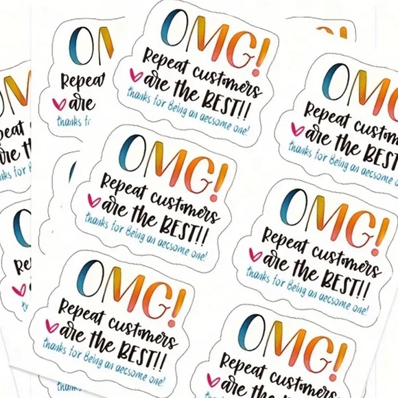 Office | 3 Repeat Customer Stickers | Poshmark